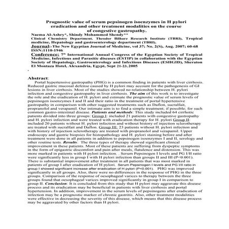 Role of endoscopy in management of h pylori disorders | PDF