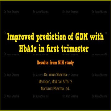 Role of HbA1c in diagnosing GDM | PDF
