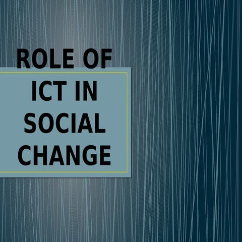 Technology and its impact on Society | PPTX