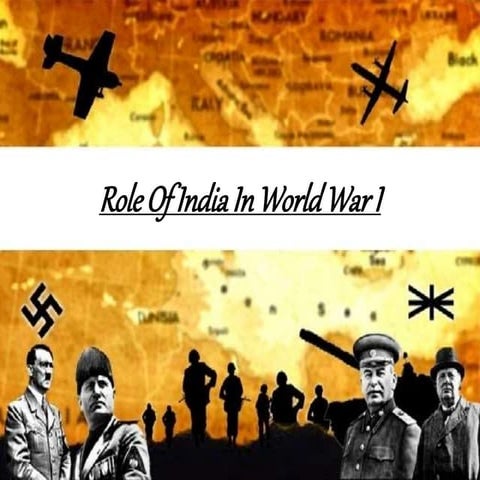 Role of india in world war i | PPTX