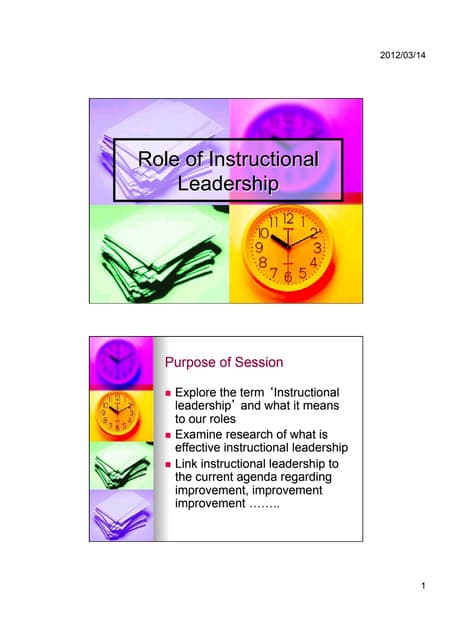 Instructional leadership | PPTX