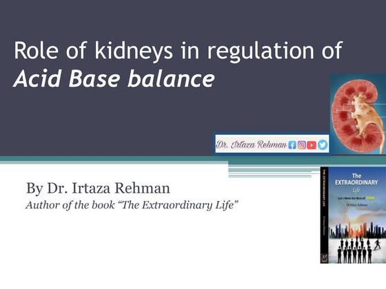 Renal control of acid base balance | PPTX