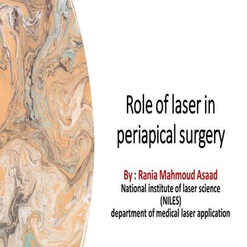 role of laser in periapical surgery rania asaad.pdf