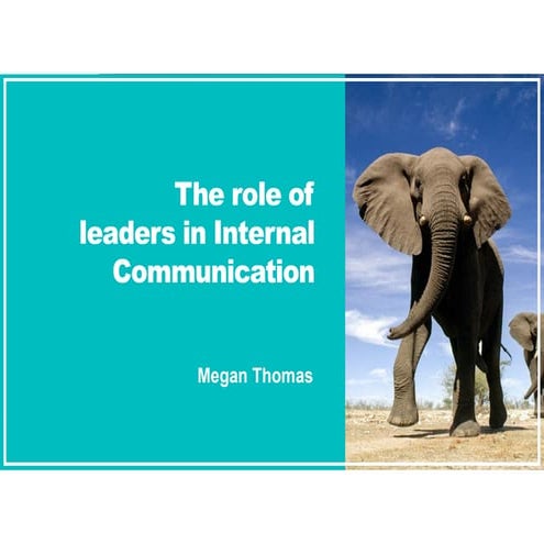 The role of leaders in internal communication | PPT