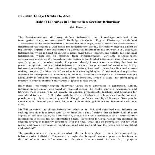 RoleofLibrariesinInformation-SeekingBehaviour.docx
