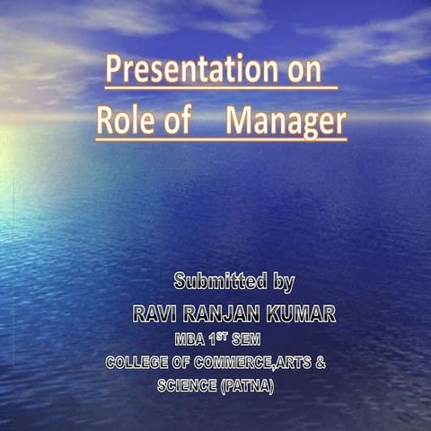 Roleofmanager 130619055557-phpapp02 | PPTX