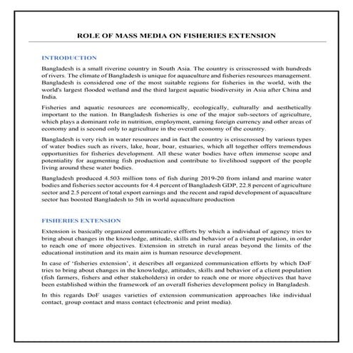 ROLE OF MASS MEDIA ON FISHERIES EXTENSION.pdf