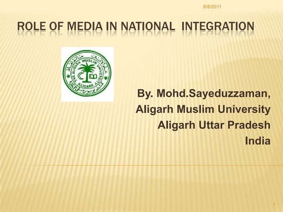 National Integration Essay | PDF