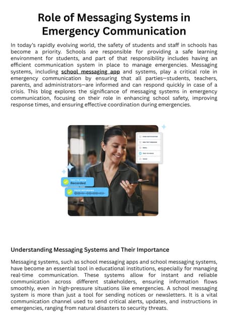 Implementing a Crisis Alert System for Schools: Enhancing Safety and Response Efforts | PDF
