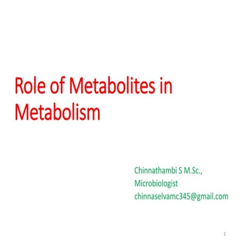 Role of Metabolites in metabolism.pptx