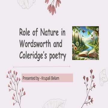 Role of Nature in Wordsworth and Coleridge's poetry .pptx
