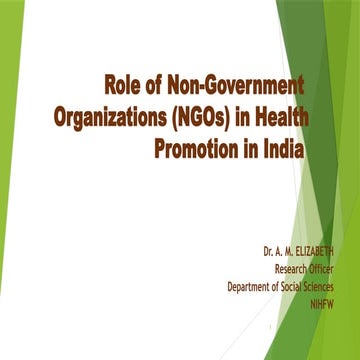 Role of NGO in Health Promotion in India.pptx