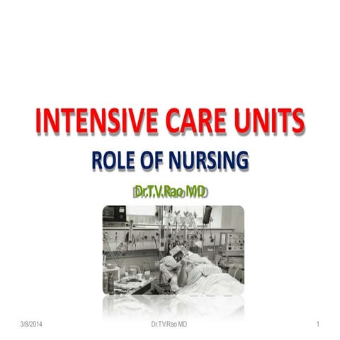 role of nurses in ICU in the nursing b.sc