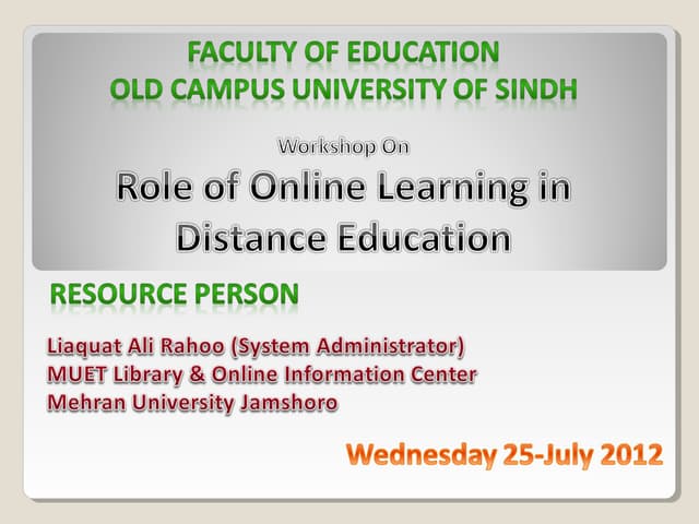 Distance Learning | PPTX