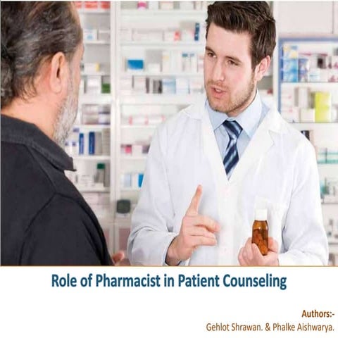 Communication skill for the pharmacist | PPTX