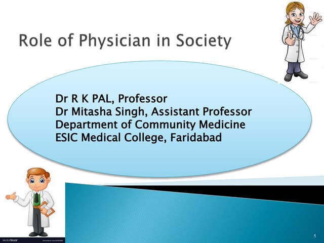 Role of doctor in society | PPTX
