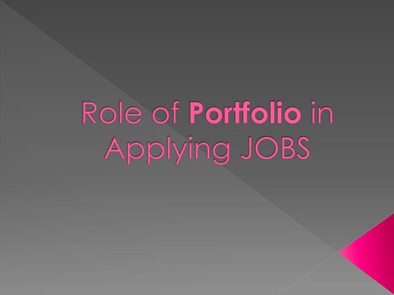 Class 10 Portfolio | PPT