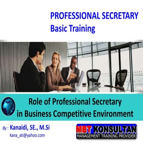 Professional Secretary Training | PPTX