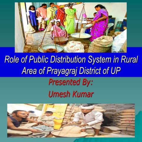 Role of public distribution system in rural area | PPTX