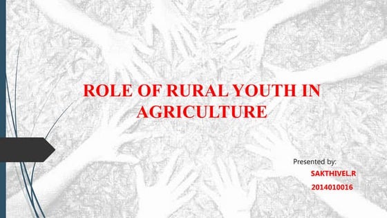 Youth in Agriculture & Rural Development: Perspective from Pan African ...