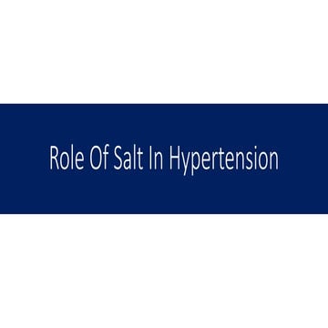 Role Of Salt In Hypertension.pptx