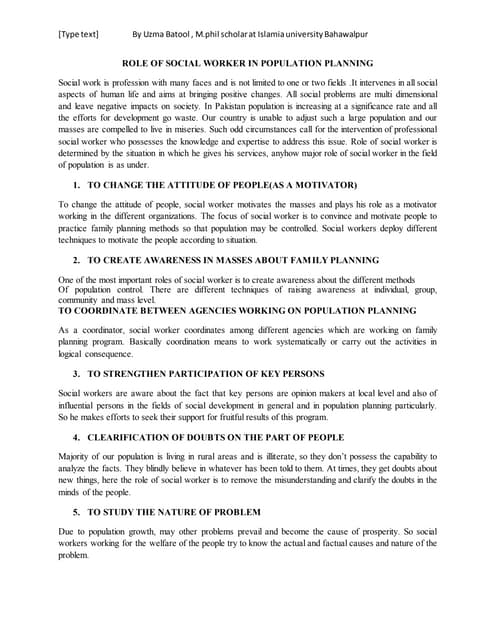 Roles of social workers | PPT