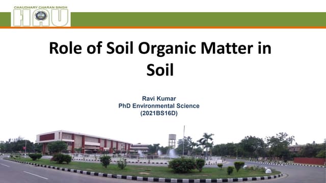 Determining Soil organic carbon by Walkley and Black method | PPTX