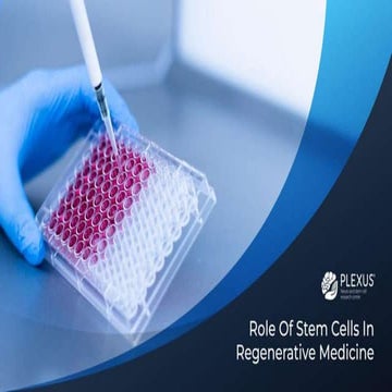 Role Of Stem Cells In Regenerative Medicine Pptx