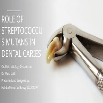 Role of streptococcus mutans in dental caries (1).pptx