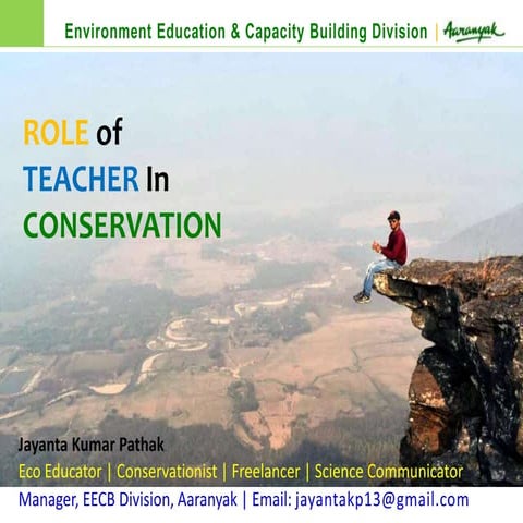 Role of Teacher in Conservation | PPT