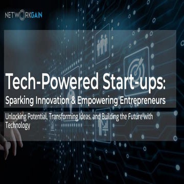 Role of Tech in Startups - especially women inspirers | PDF