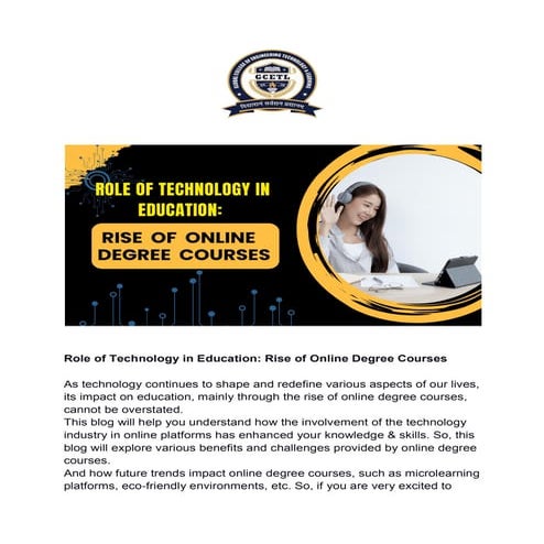 Role of Technology in Education_ Rise of Online Degree Courses (1).pdf