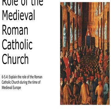 Role of the Medieval Roman Catholic Church | PPTX