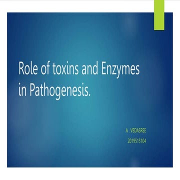 Role of toxins and Enzymes in Pathogensis.pptx