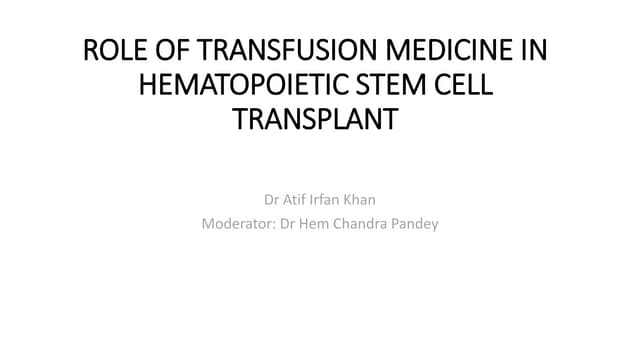 Bone marrow transplant | PPT
