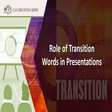 Role of Transition Words in Presentations | PPT