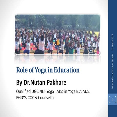 Role of yoga in education | PPSX