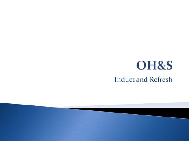 Occupational Health & Safety (OHS ) | PPTX | Human Resources | Business