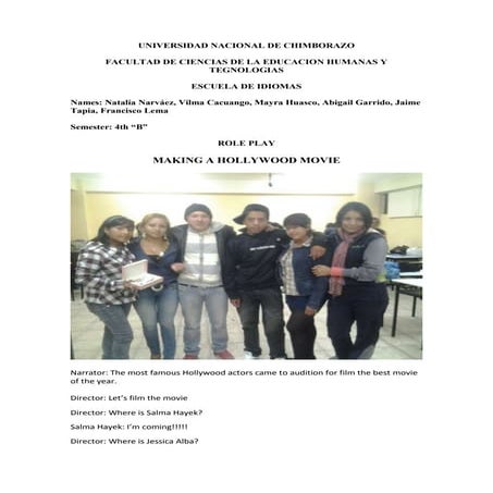 Role play making a hollywood movie 4_thb | DOCX