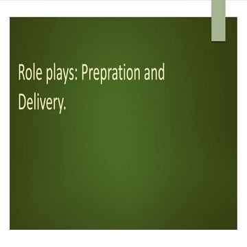 role play hr topic | PPTX
