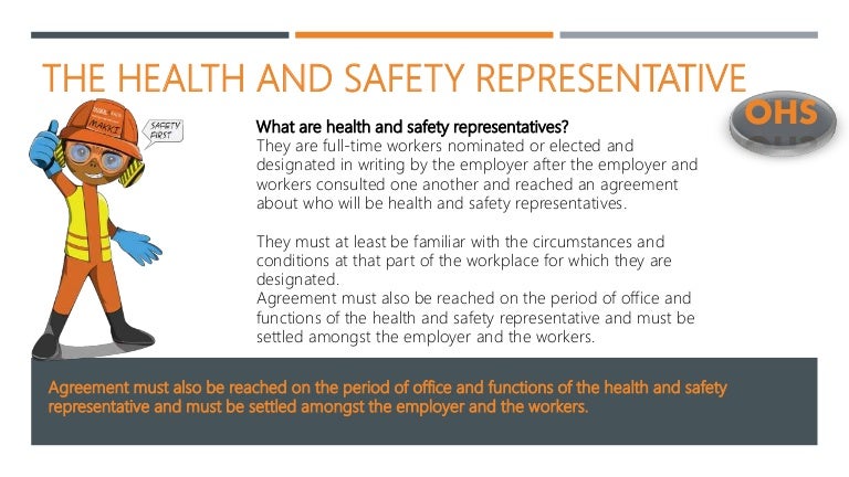 Health and Safety Representatives and Committee