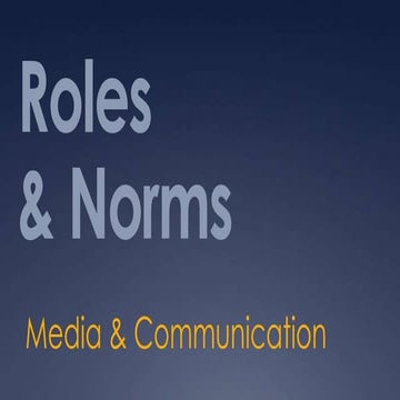 Roles&norms | PPSX
