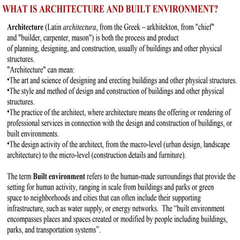 Roles of architects | PPT