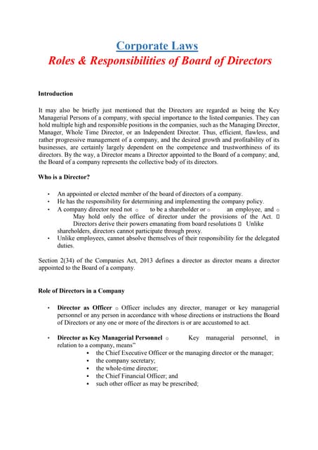 Board of Directors | PPTX