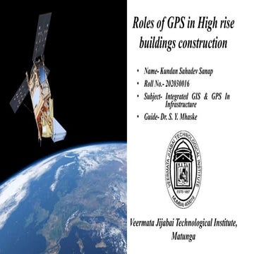 Roles of gps in high rise buildings construction | PPTX