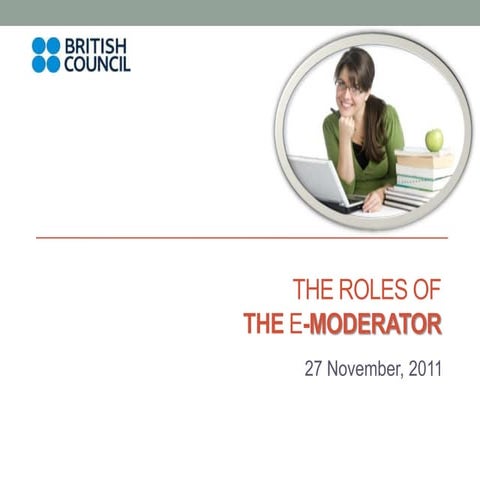 Roles of the e moderator synch | PPTX