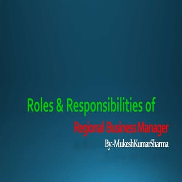 Pharma Sales Job of Second Line Manager | PPTX