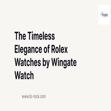 Rolex Watch | PDF