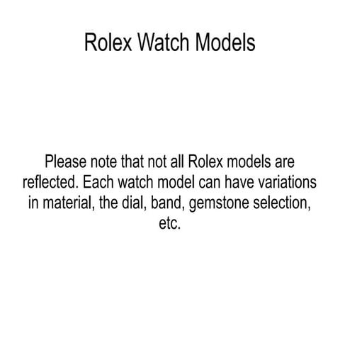 Rolex Watch Model Presentation - Raymond Lee Jewelers | ODP