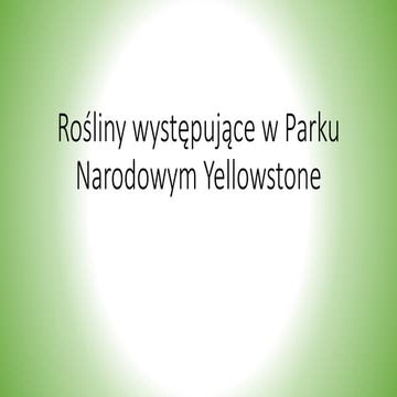 Roślinki | PPT